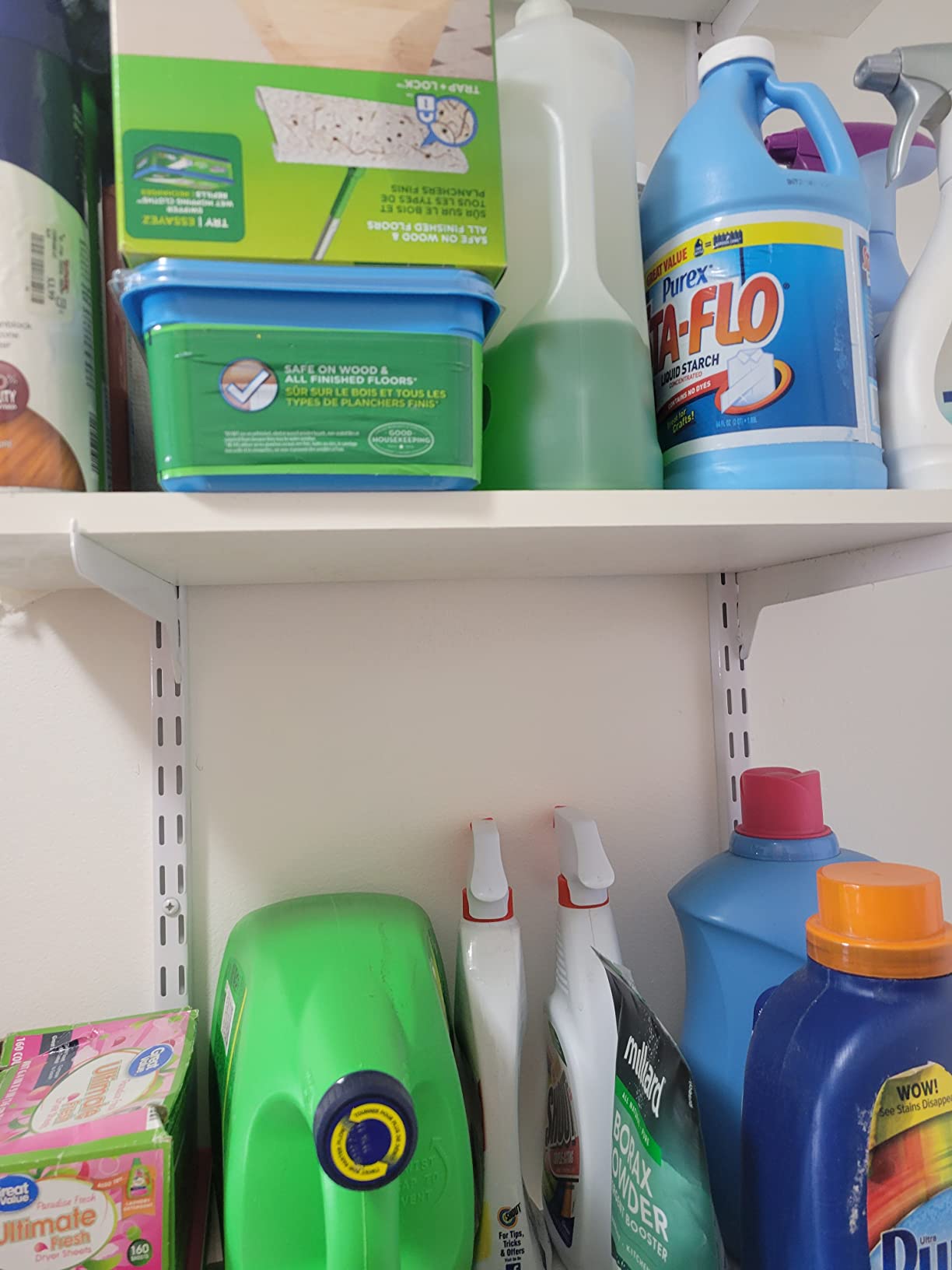 Amazon.com: Rubbermaid Twin Track Upright Wall Shelving System, 47.5 ...