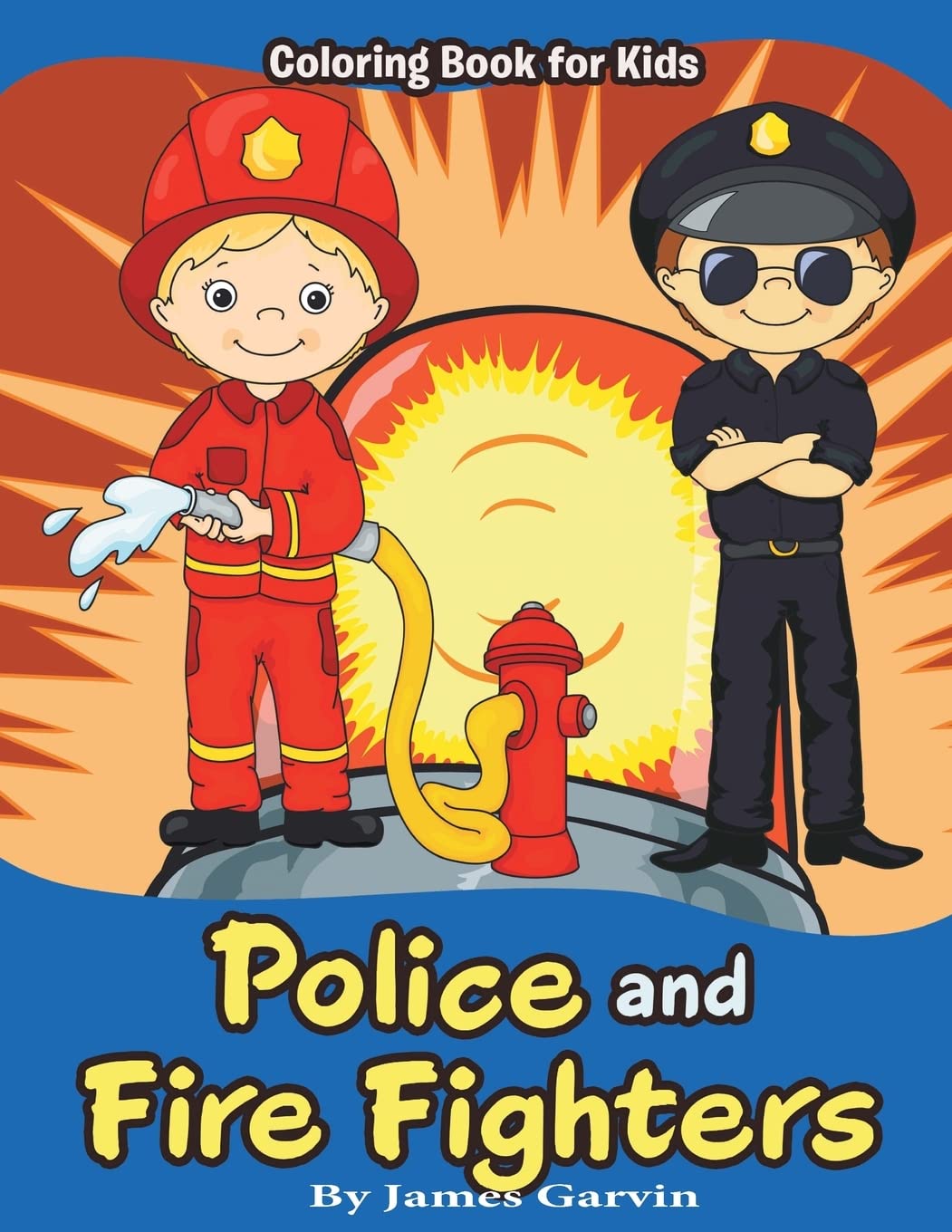 Amazon.com: Police and Firefighters: Kids Coloring book: 9781530461974 ...