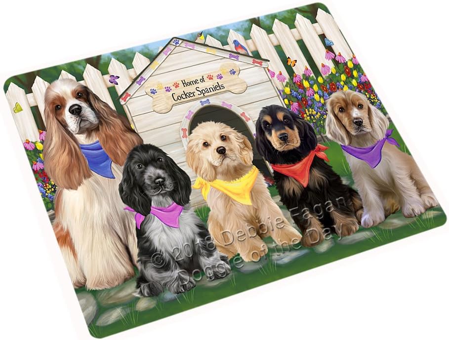 Amazon.com: Spring Dog House Cocker Spaniels Dog Large Refrigerator ...