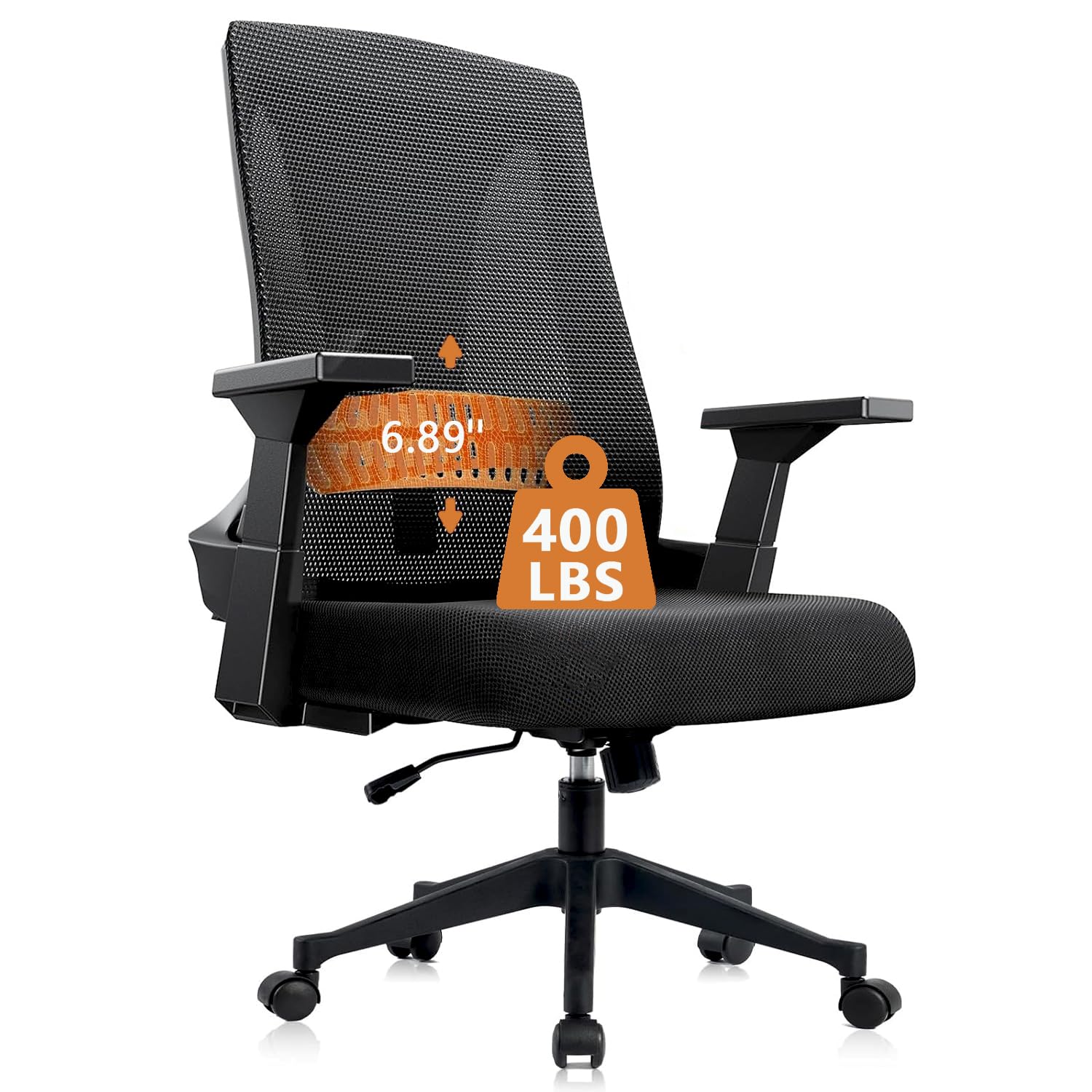 Amazon.com: CLATINA 400lbs Big and Tall Office Chair Heavy Duty Mesh ...