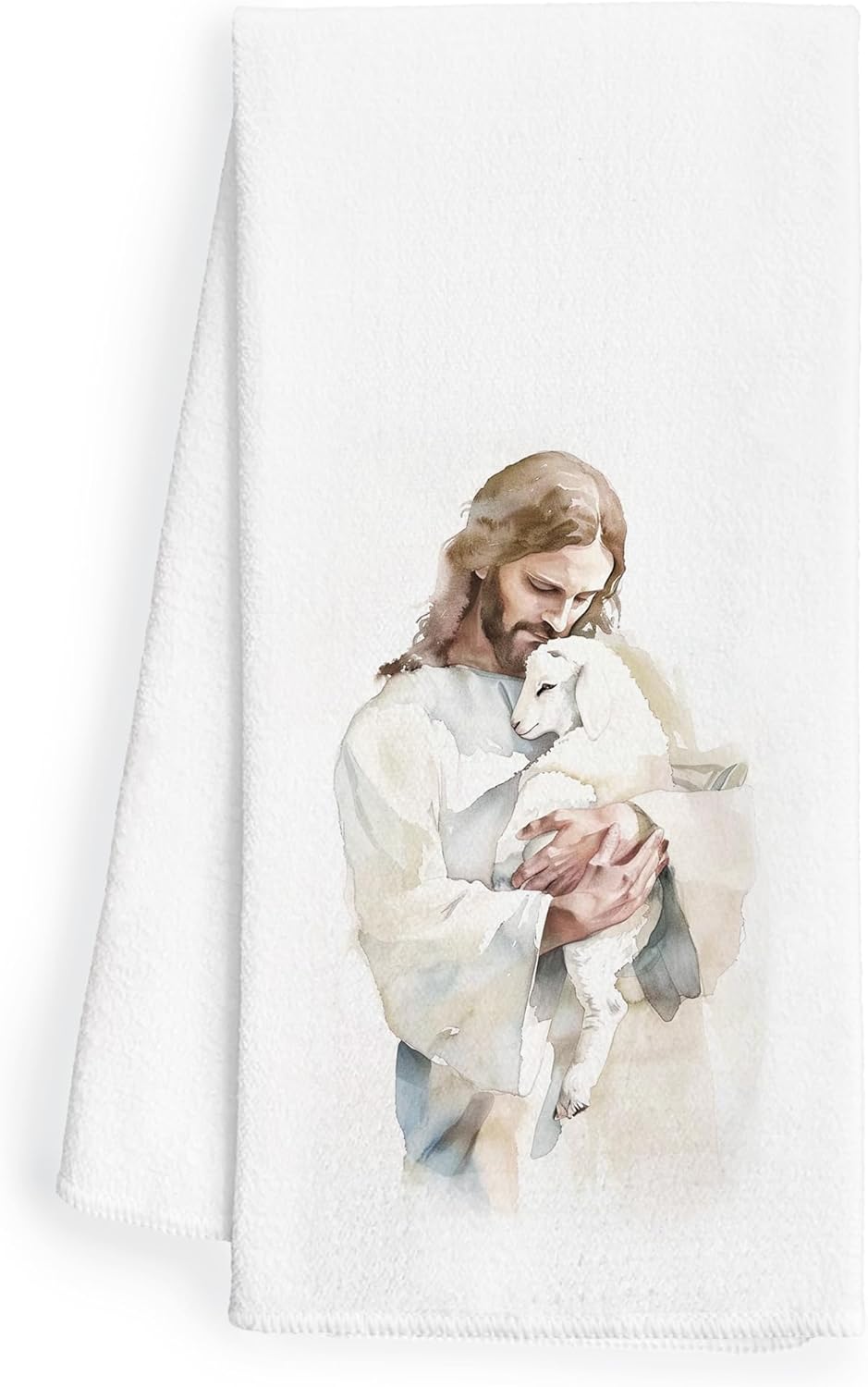 Amazon.com: WFSM Jesus Lamb Kitchen Towels - Christian Decor Tea & Hand ...