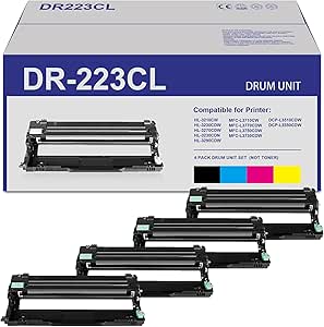 Amazon.com: MOLIMER DR223CL Drum Unit Set 4-Pack Black Cyan Magenta Yellow Replacement for ...
