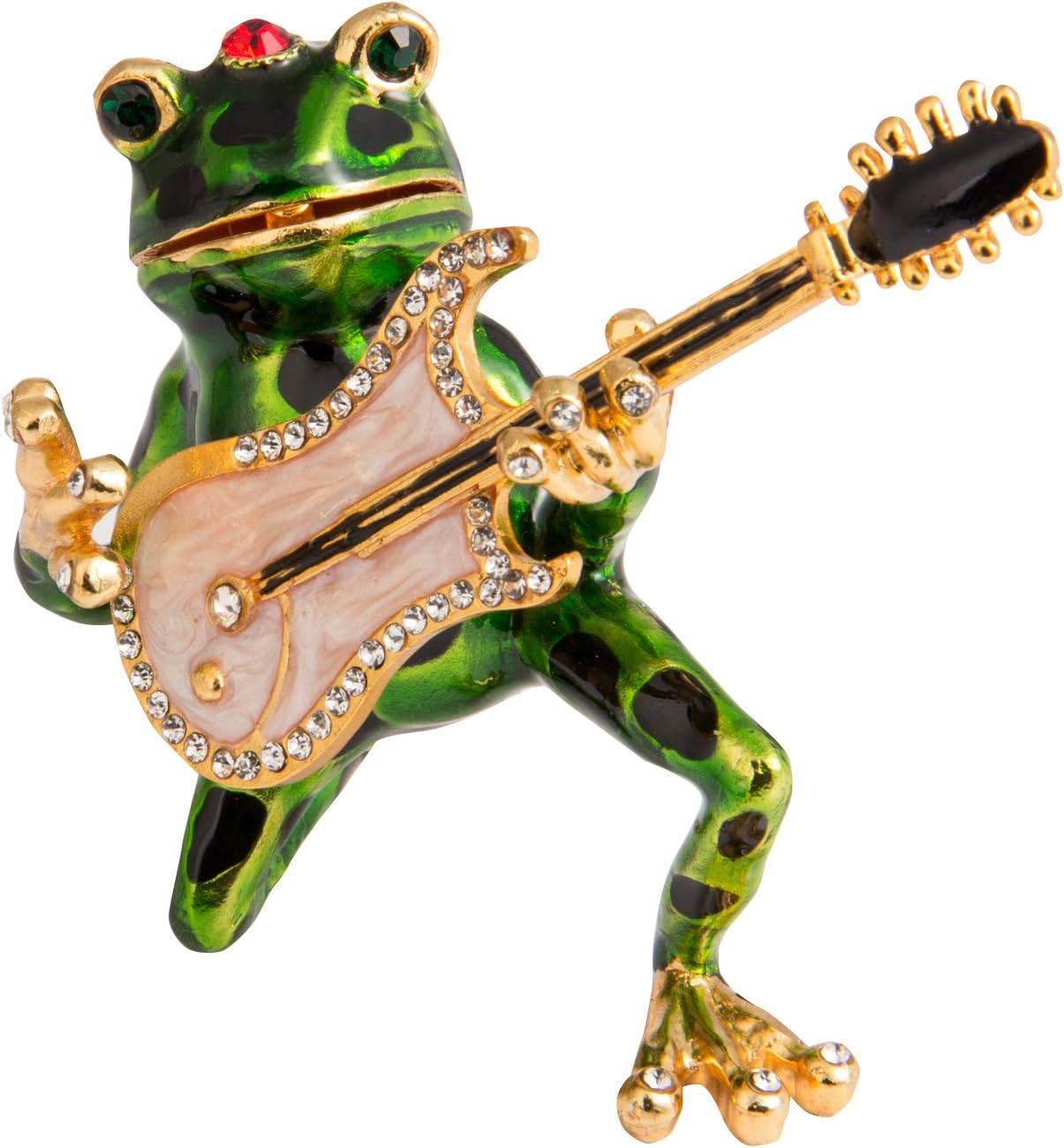 Amazon.com: QIFU Hand Painted Enameled Frog Style Decorative Hinged ...