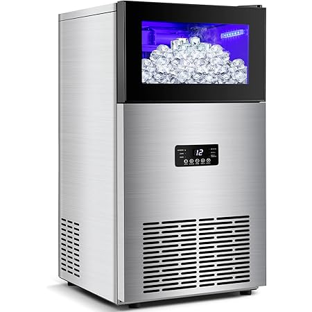 Amazon.com: LifePlus Commercial Ice Maker Machine 100Lbs/24H, Stainless ...