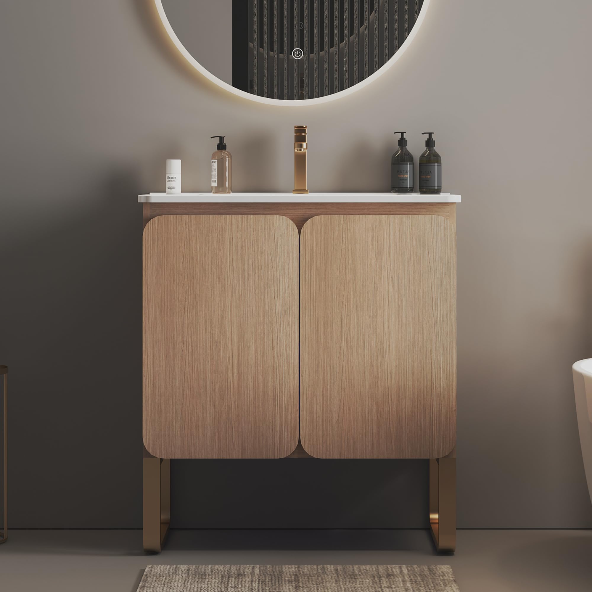 Amazon.com: BLUHOUZZ Dalia 30 Inch Bathroom Vanity with Sink,Large ...