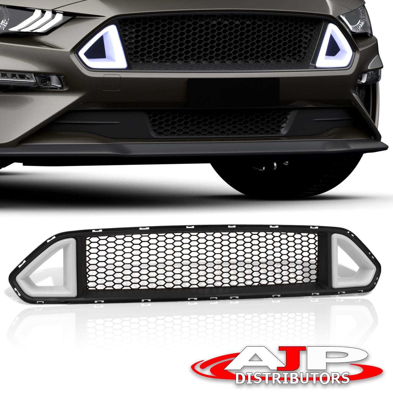 Buy AJP Distributors Front Upper Hood Bumper Honeycomb Mesh Grille w ...