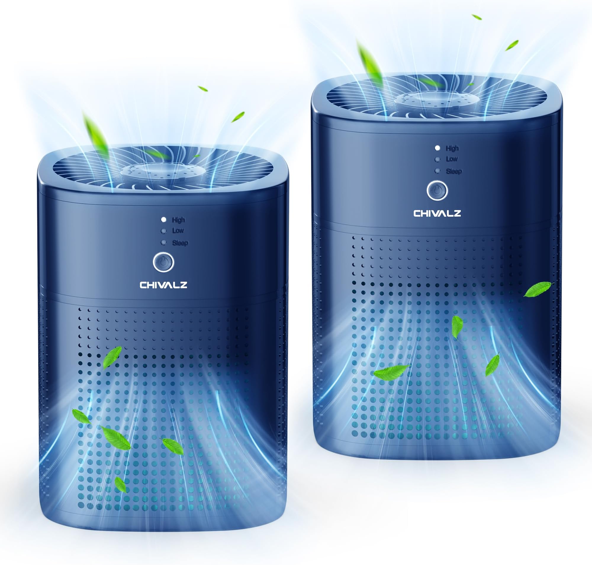 Amazon.com: 2 Pack CHIVALZ Air Purifiers for Bedroom, Air Purifiers for ...