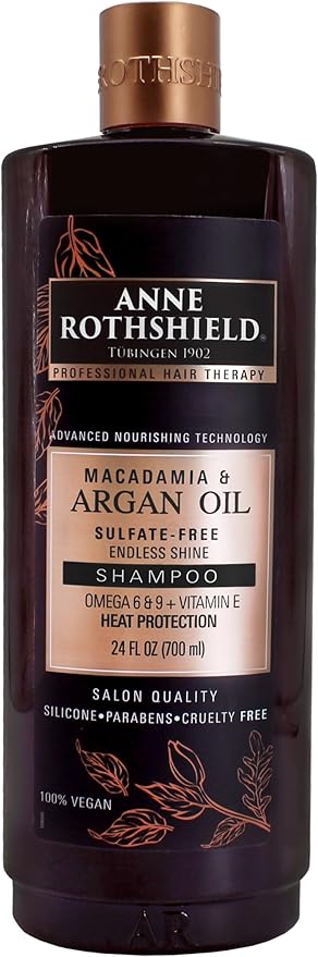 ANNE ROTHSHIELD - Champú de macadamia y aceite de argán 700 ml : Amazon ...