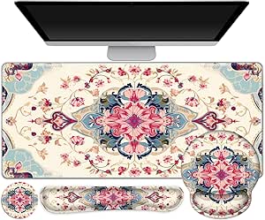 Amazon.com : Gaming Mouse Pad, Large Desk Mat, Cute Desk Pad Protector ...