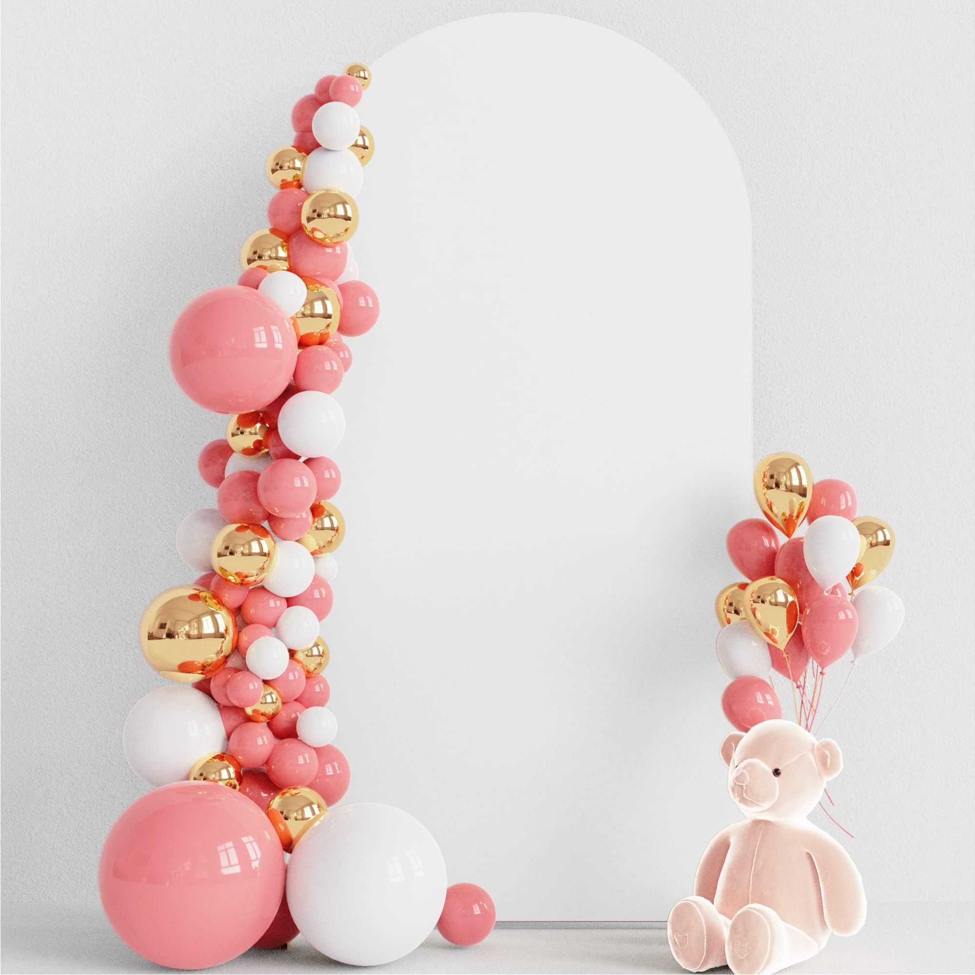 Amazon.com : Wokceer Wedding Arch Cover 6.6x5.2FT Square Arch Backdrop ...