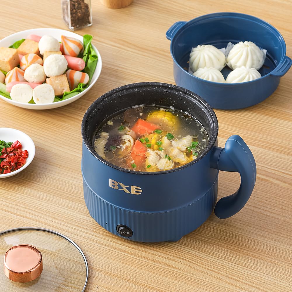 Electric Hot Pot, Mini Ramen Cooker, 1.5L Noodles Pot, Hot Pot Electric ...