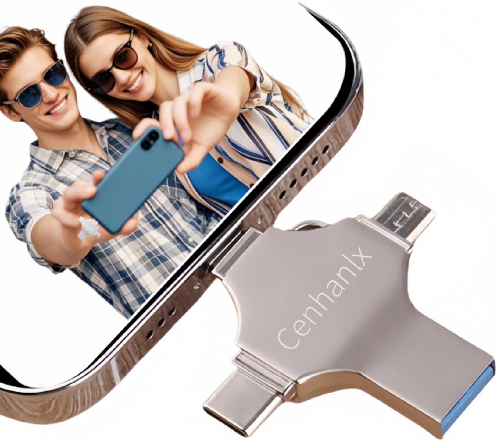Amazon.com: USB Flash Drive Photo Stick 64GB - 4 in 1 USB 3.0 High ...