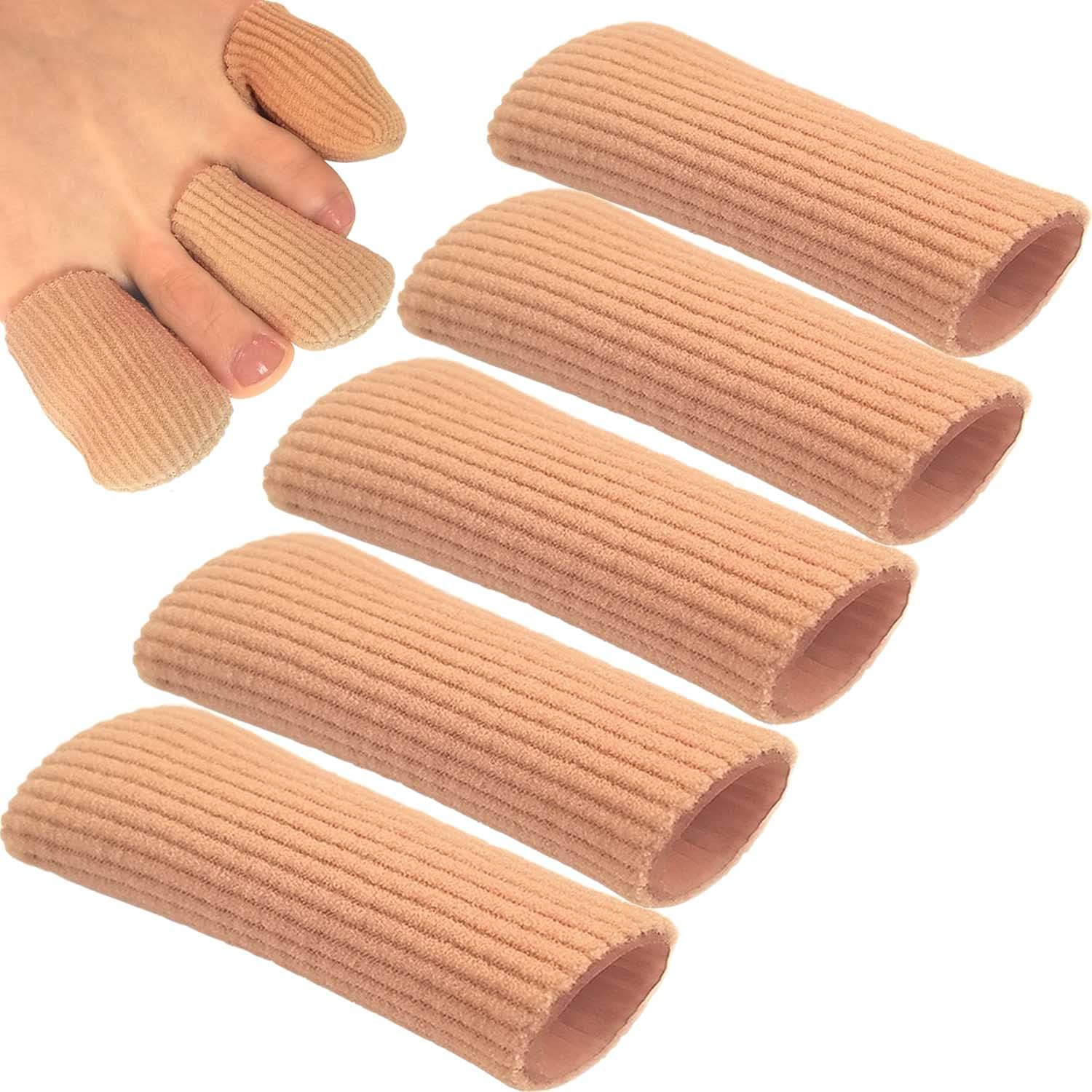 Amazon.com: Chiroplax Toe Caps Sleeves Cushions Protectors Tubes Fabric ...