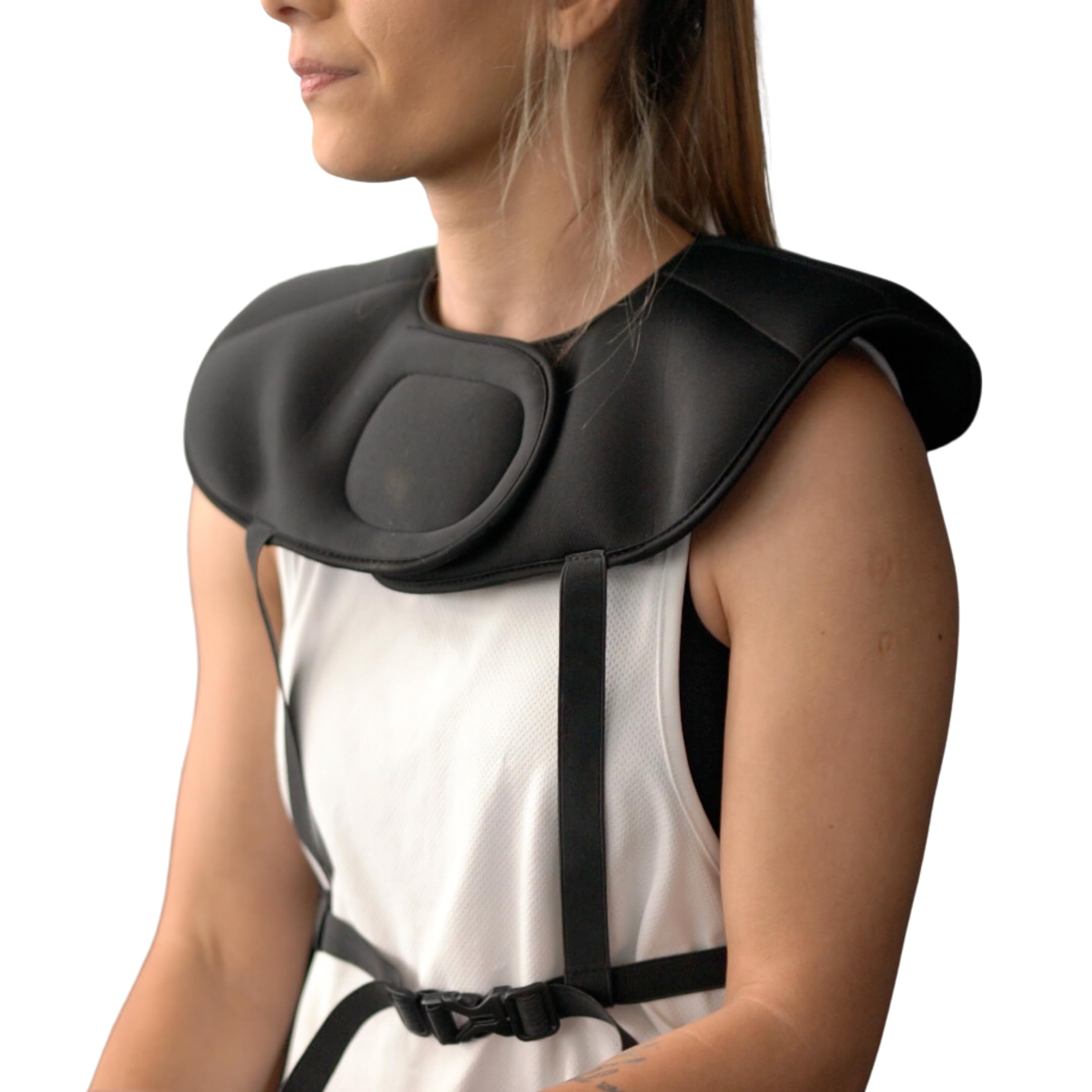 Amazon.com : Bruisie Vest - Cushioned Collarbone & Shoulder Protection ...