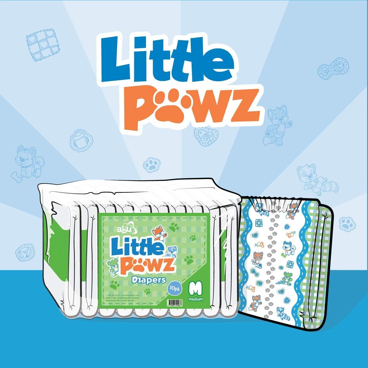Amazon.com: Landofgenie Diapers Adult Printed Diaper Diapers Panties ...