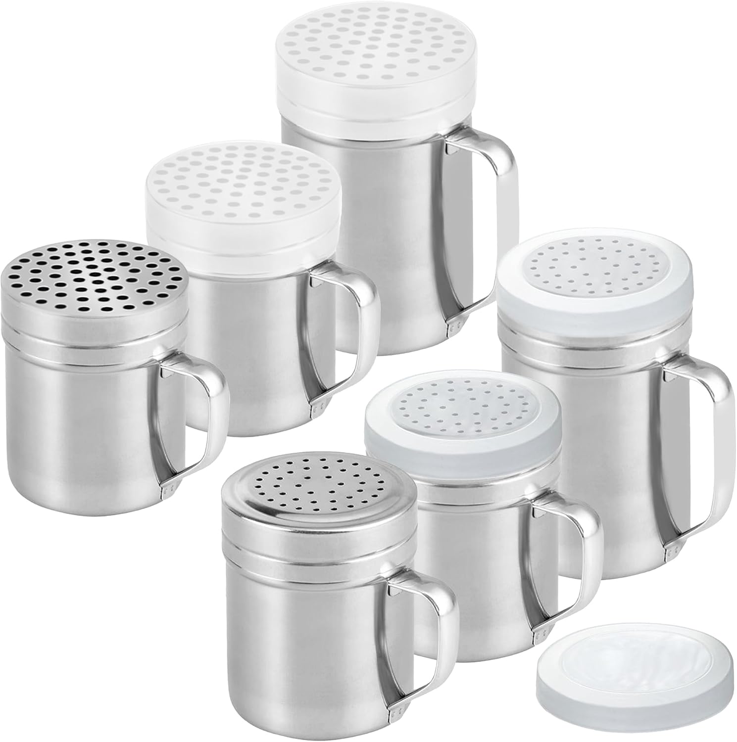 Amazon.com: 10 (2pcs) + 14oz of each Metal Salt Pepper Dredge ...