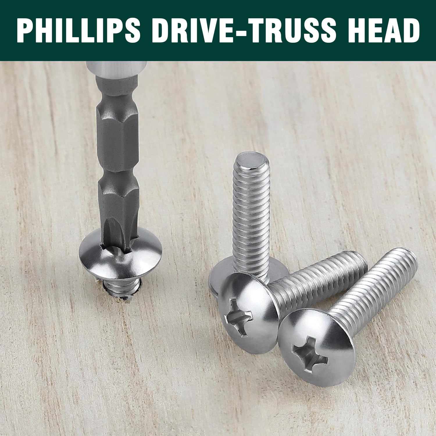 Snapklik.com : 1/4-20 X 1 Truss Head Machine Screws, Phillips Drive ...