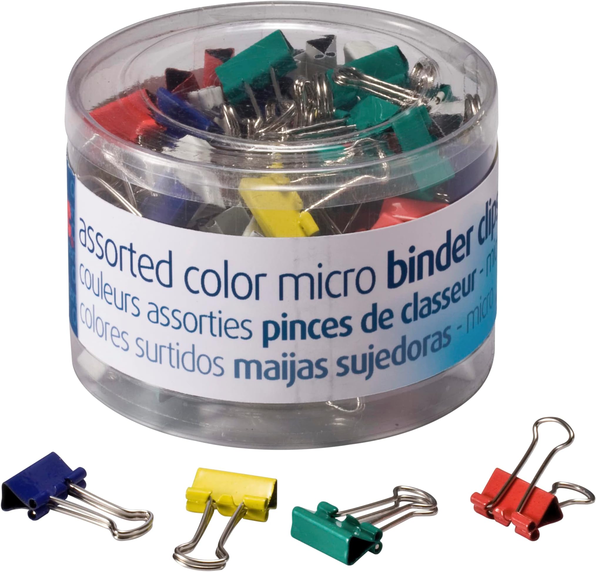 Amazon.com : 1InTheOffice Mini Binder Clips, Paper Clamp, Metal Binder ...