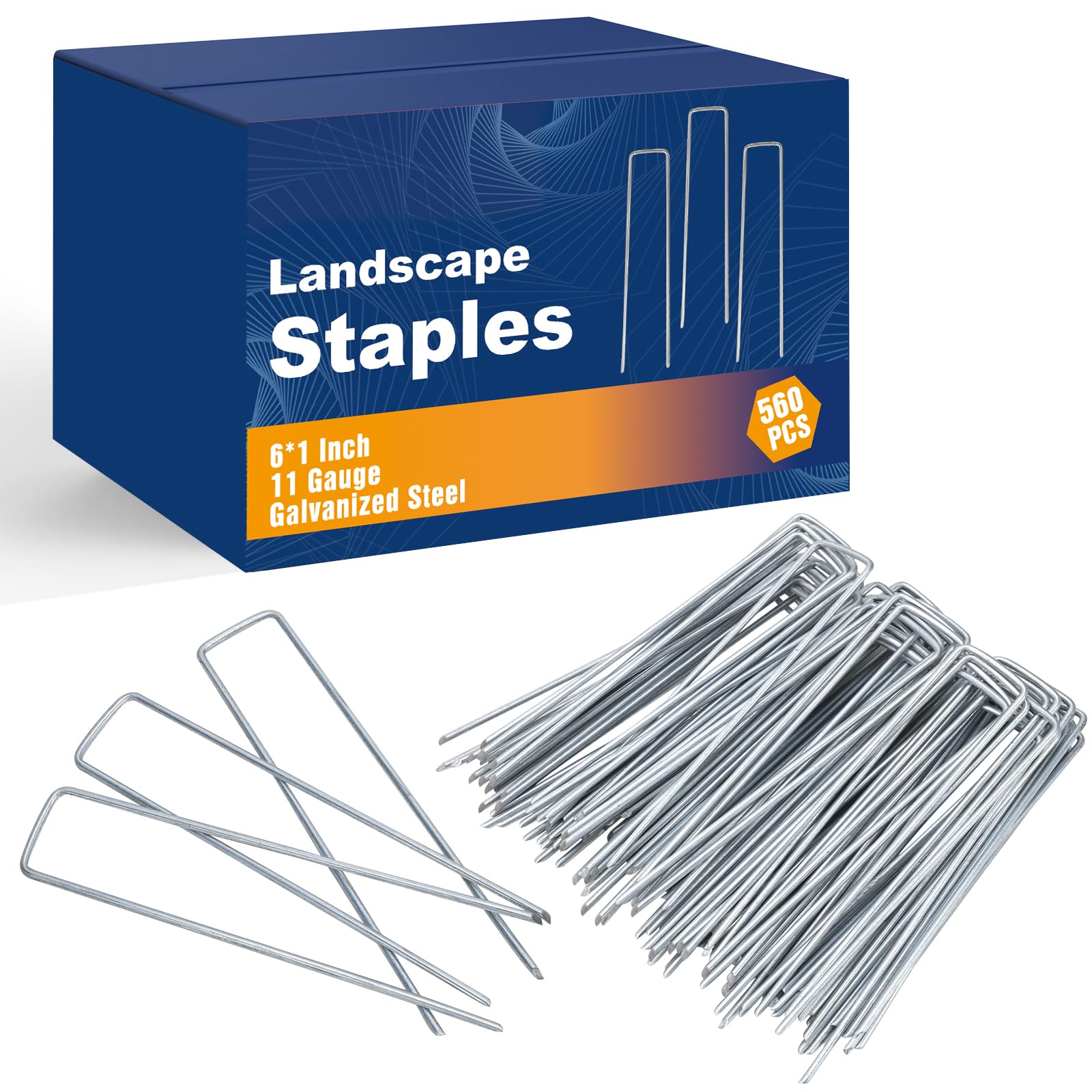 Amazon.com : Whonline 560pcs 6 Inch Landscape Staples, Garden Staples ...