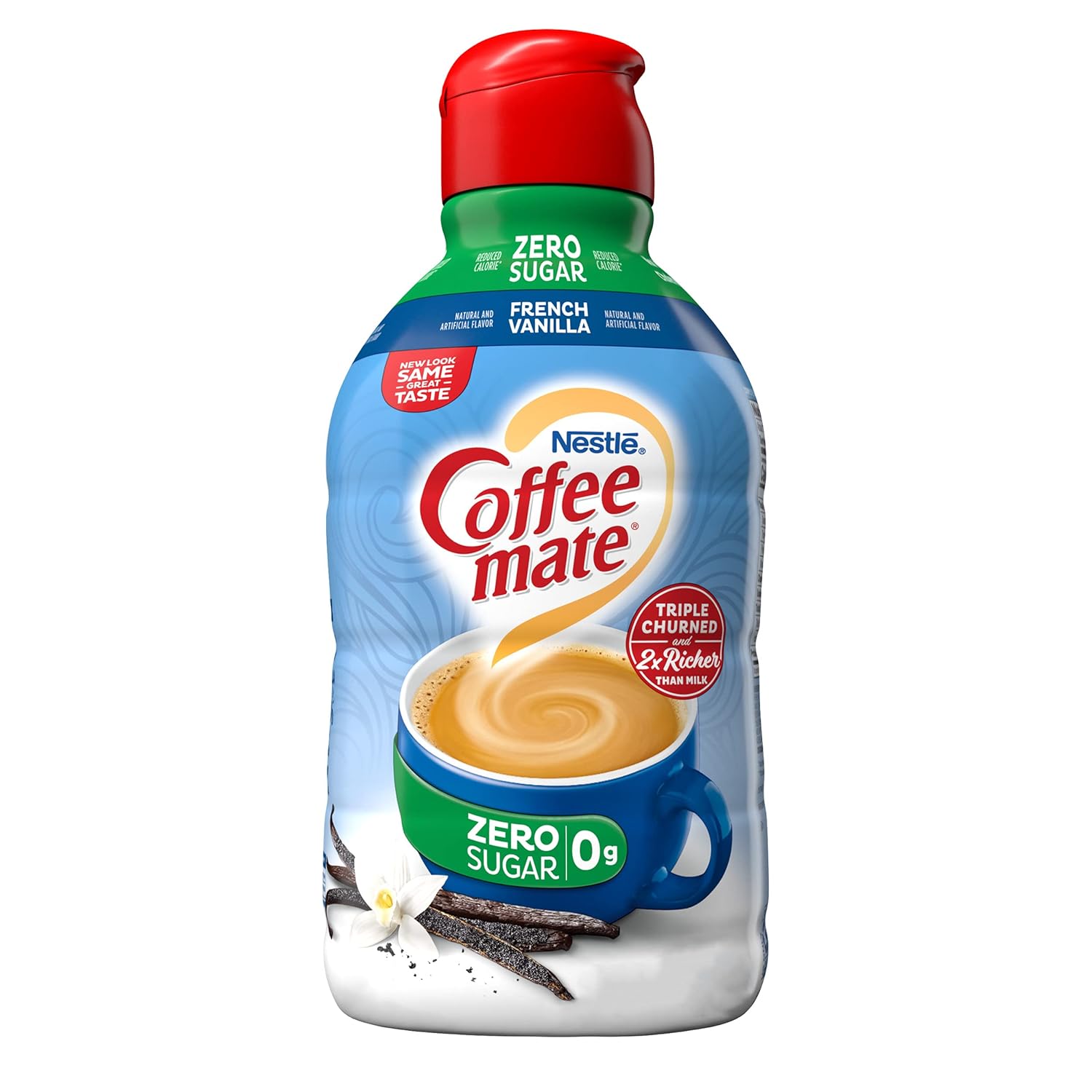 Amazon.com: Coffee mate Zero Sugar French Vanilla Liquid Coffee Creamer ...