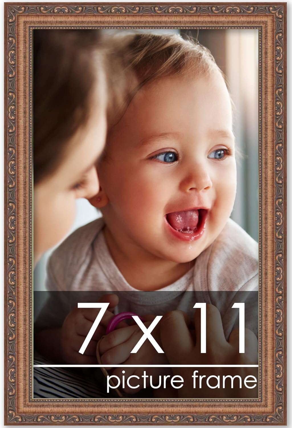 Amazon.com - Poster Palooza 7x11 Traditional Antique Gold Complete Wood ...