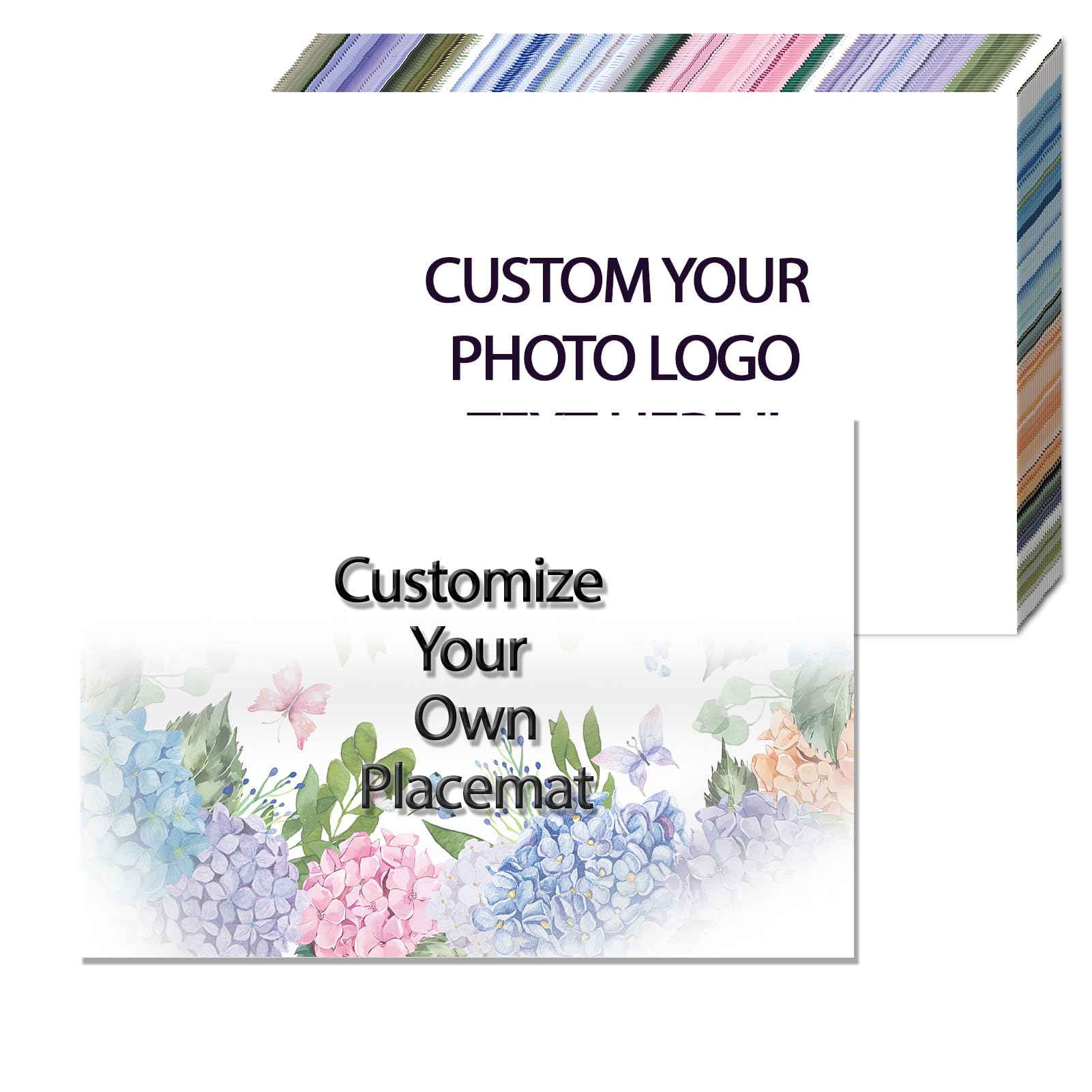 Amazon.com: Custom Paper Placemats Disposable 50 Pack 16x 11 Inch ...