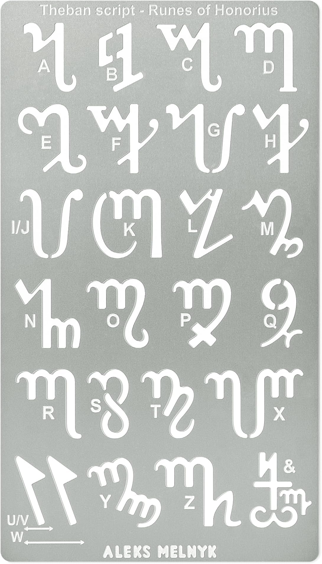 Aleks Melnyk No.452 Metal Stencil, Small Number Stencil, Size 1in and 0 ...