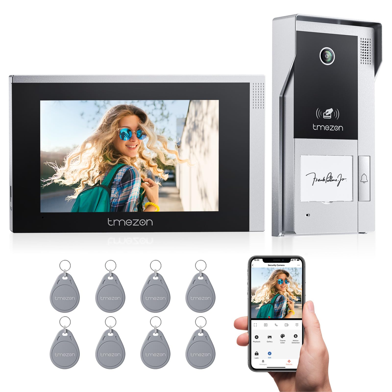 Snapklik.com : TMEZON Wireless Video Intercom System Doorbell