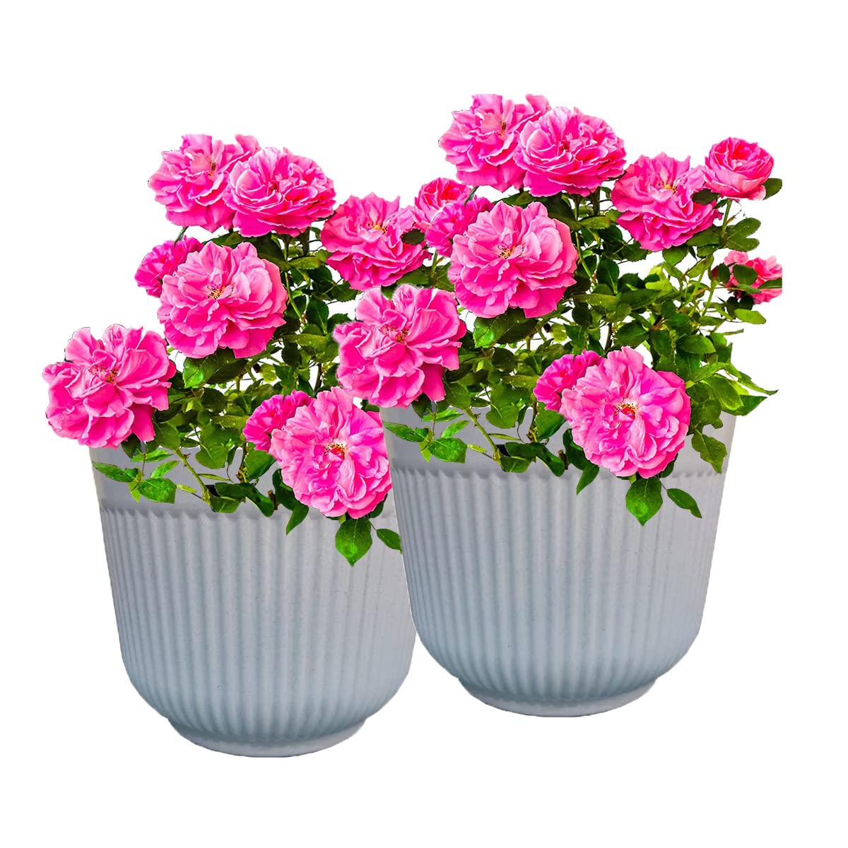 Imaginea 12 Inch Plastic Flower Pot | Flower Pots for Home, Balcony and ...