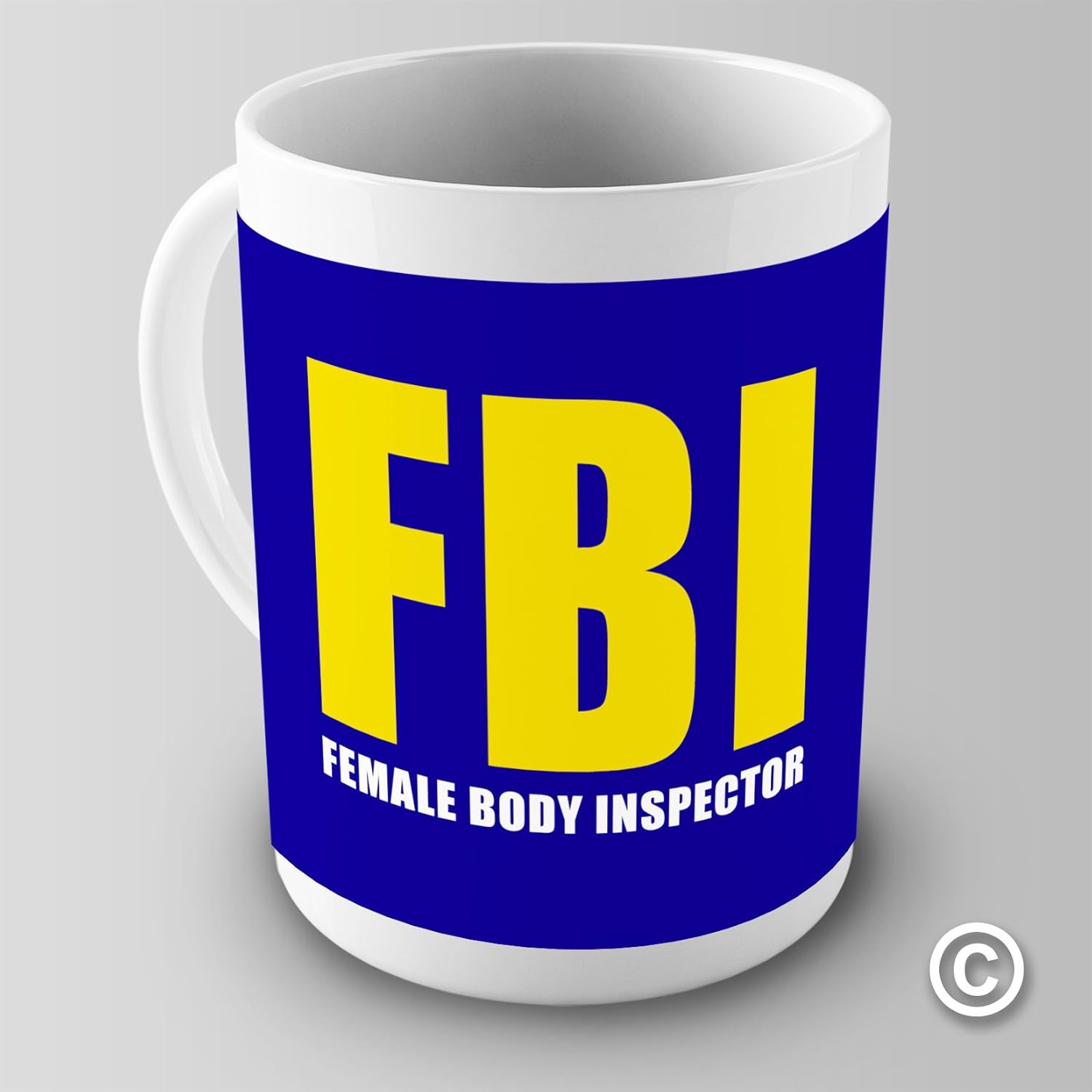 Amazon.com | FBI Female Body Inspector Humour Funny Novelty Mug: Coffee ...