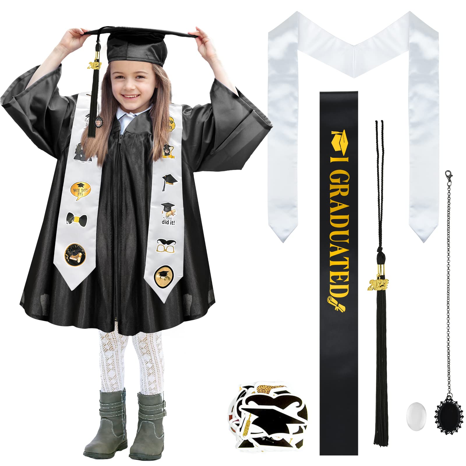 Toga Kindergarten Wesiti Kindergarten Graduation Cap Gown Stole Set ...