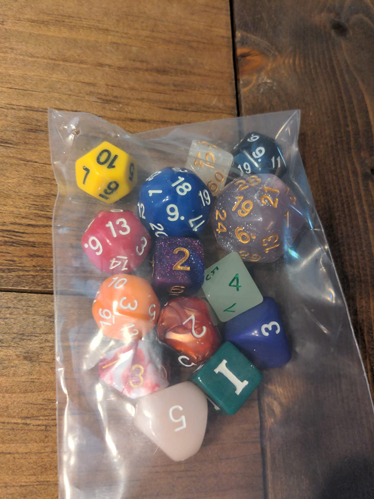 Amazon.com: Impact! Miniatures Rainbow - 14 Unusual Dice Set Approved ...