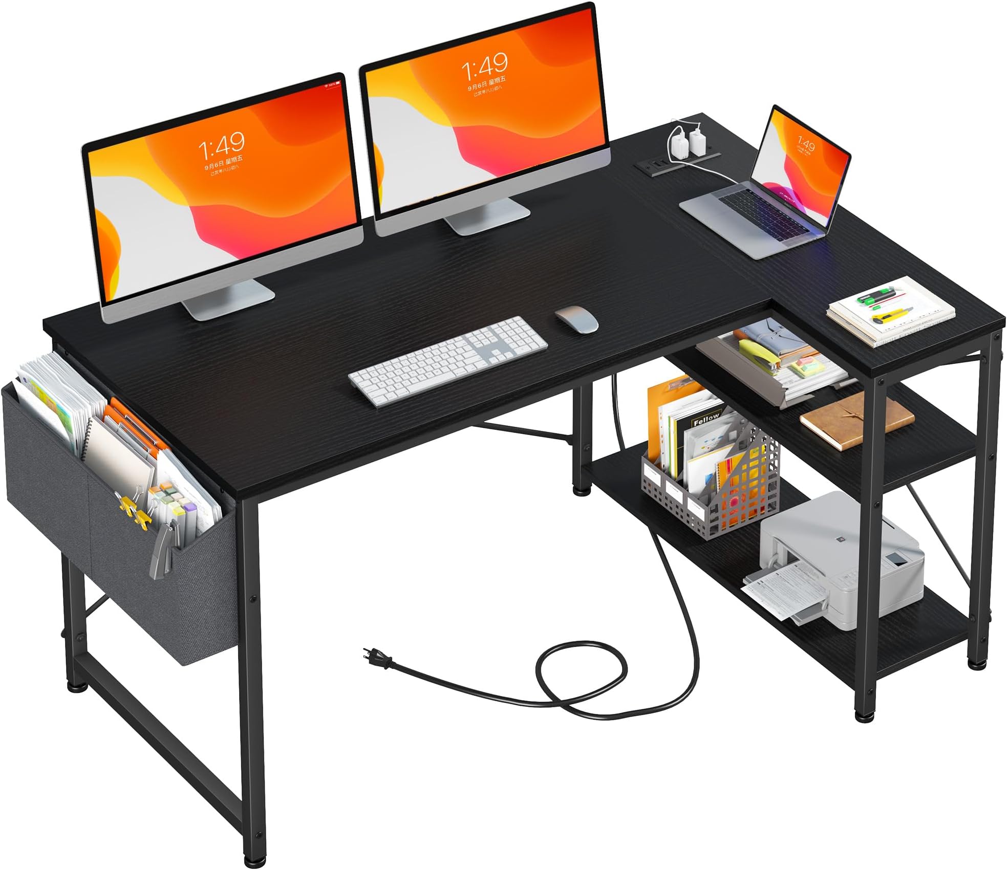 Amazon.com: Washranp Computer Desk Gaming Desk,X-Shaped Gaming Table ...