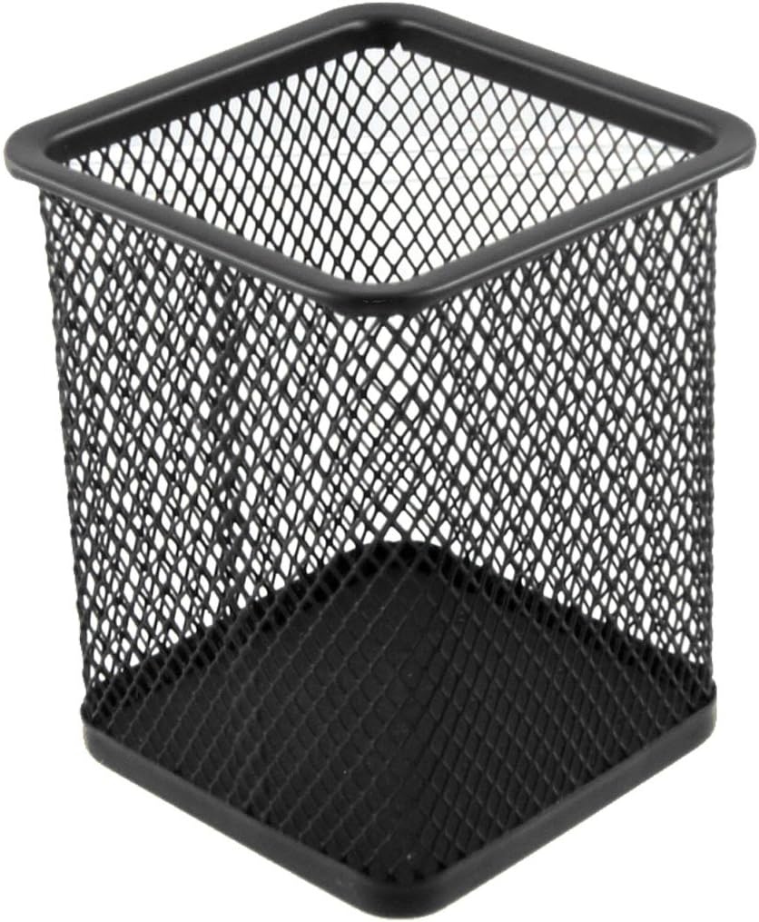 Amazon.com : uxcell Metal Mesh Rectangle Shaped Pen Pencil Holder ...