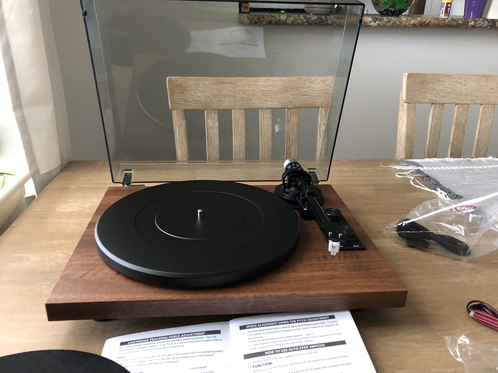 $40/mo - Finance Vinyl Record Player Dual Bluetooth Turntable with HiFi ...