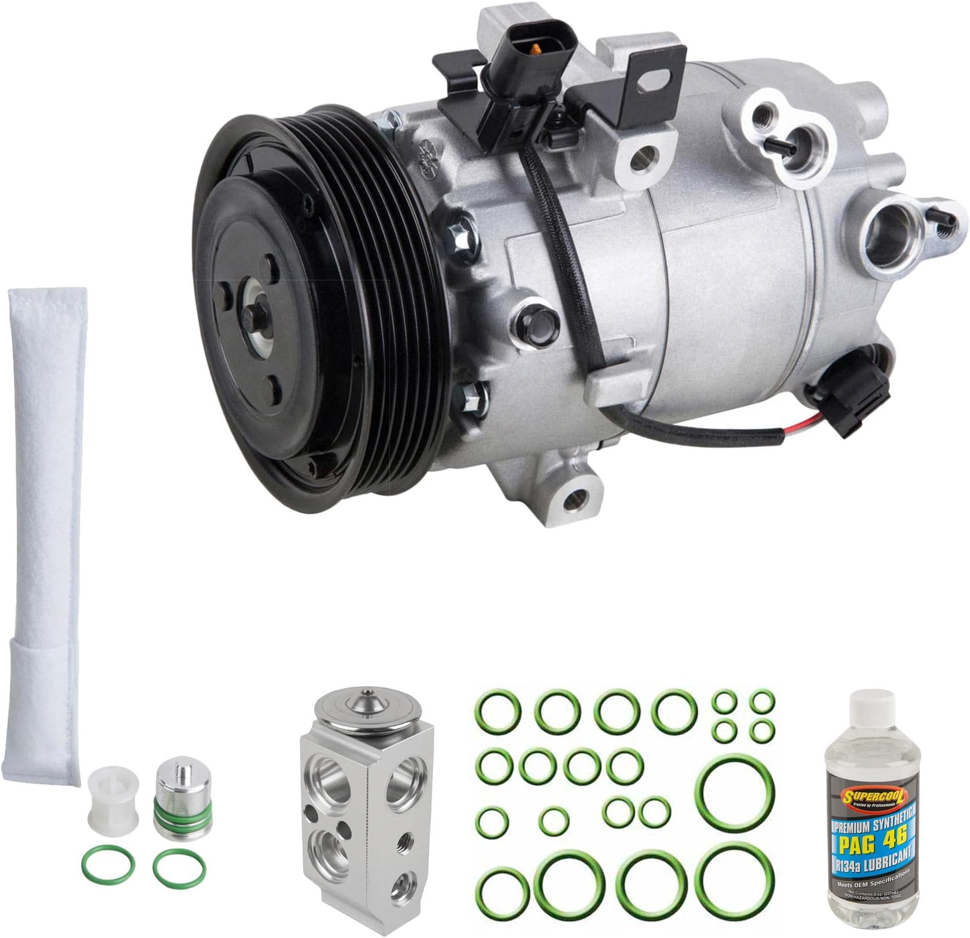 Amazon.com: AC Compressor & A/C Kit For Hyundai Elantra 2014 2015 2016 ...