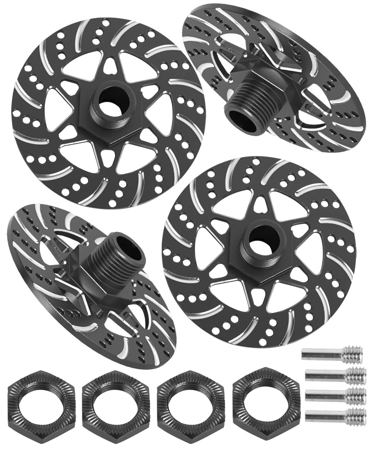 Amazon.com: hopsupRC RC Aluminum Brake Disk Upgrades Part for 1/7 ...