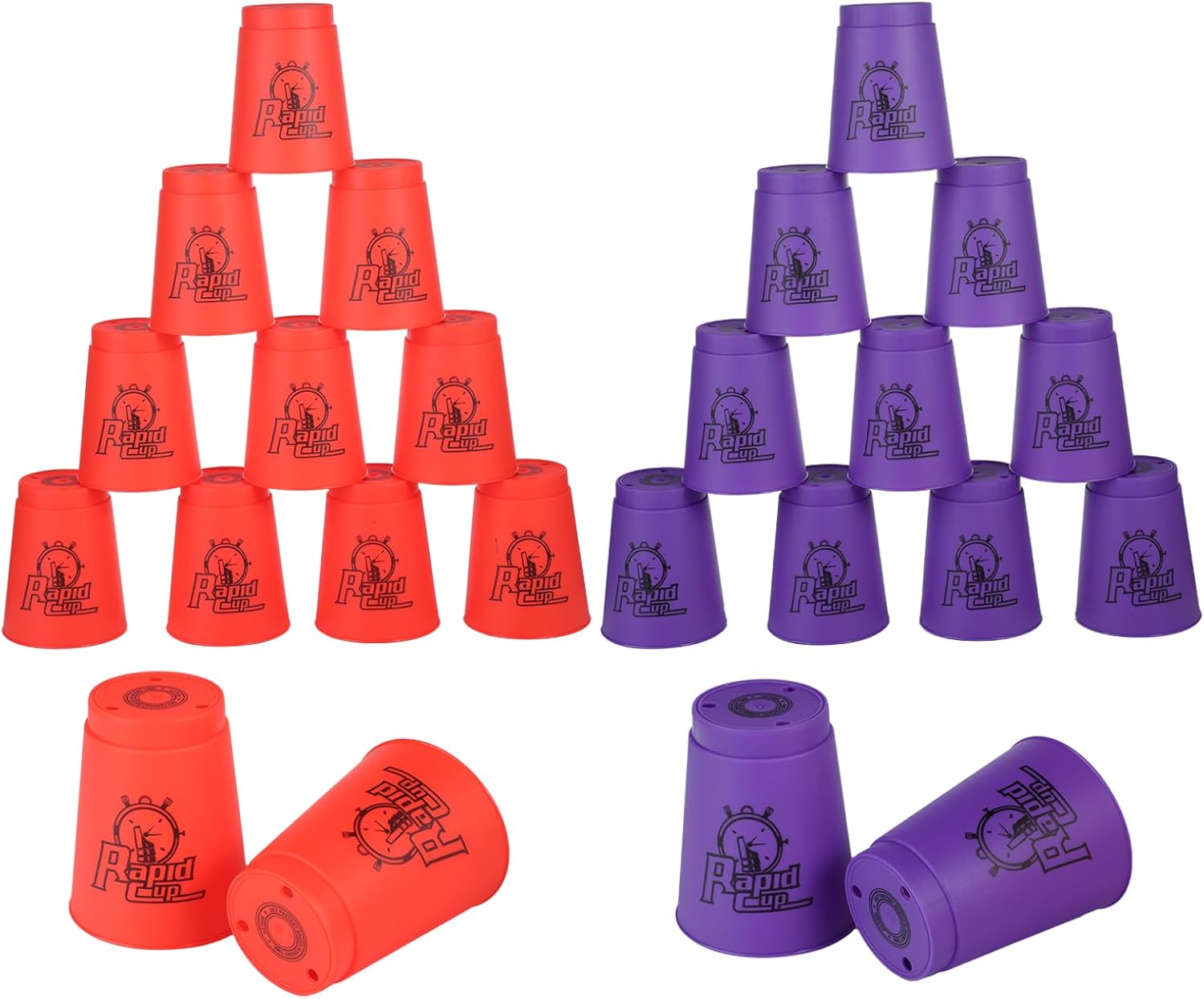 Amazon.com: yeesport Sport Stacking Cups, 24pcs Sports Stacking Cups ...
