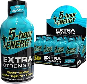 5-hour Energy - Extra Strength - Blue Raspberry - 1 box of 12 x 57ml ...