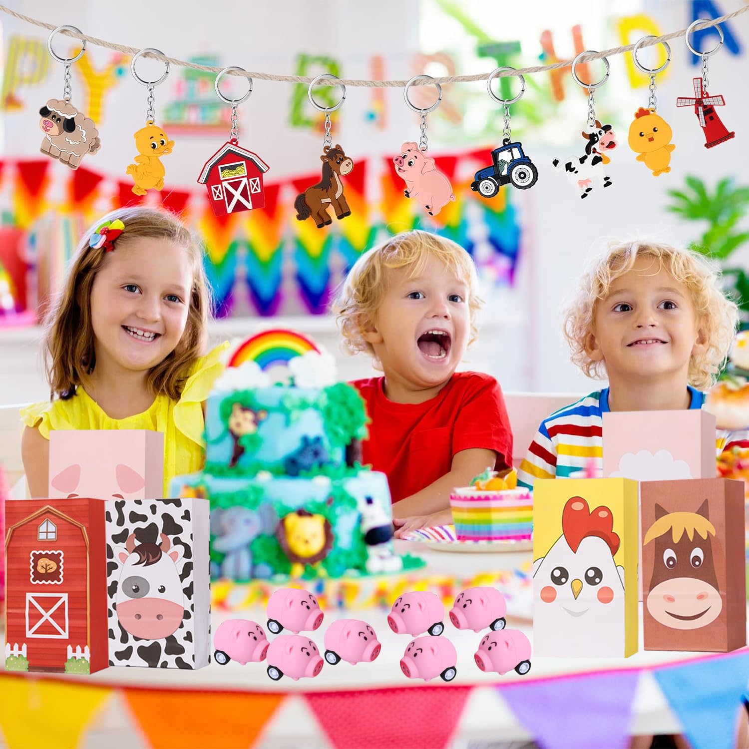 Farm Animal Party Favors Farm Animals Party Favors - 122 Piece Barnyard ...