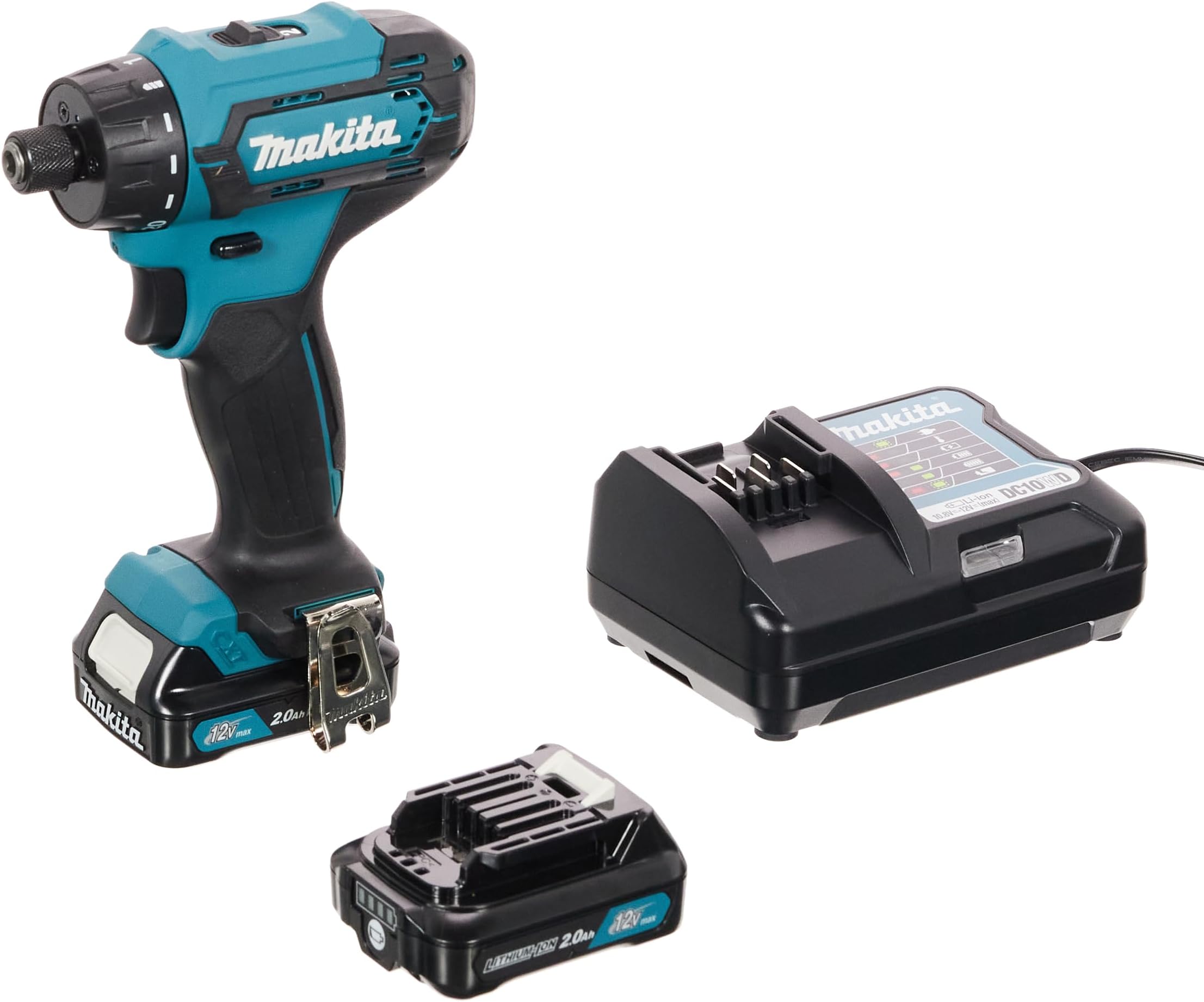 Makita DF012DSE 7.2V Li-ion Pencil Drill Driver Complete with 2 x 1.5 ...