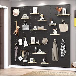Amazon.com: HJZALMI Wall Pegboard, Easy Installation Kitchen Hole ...