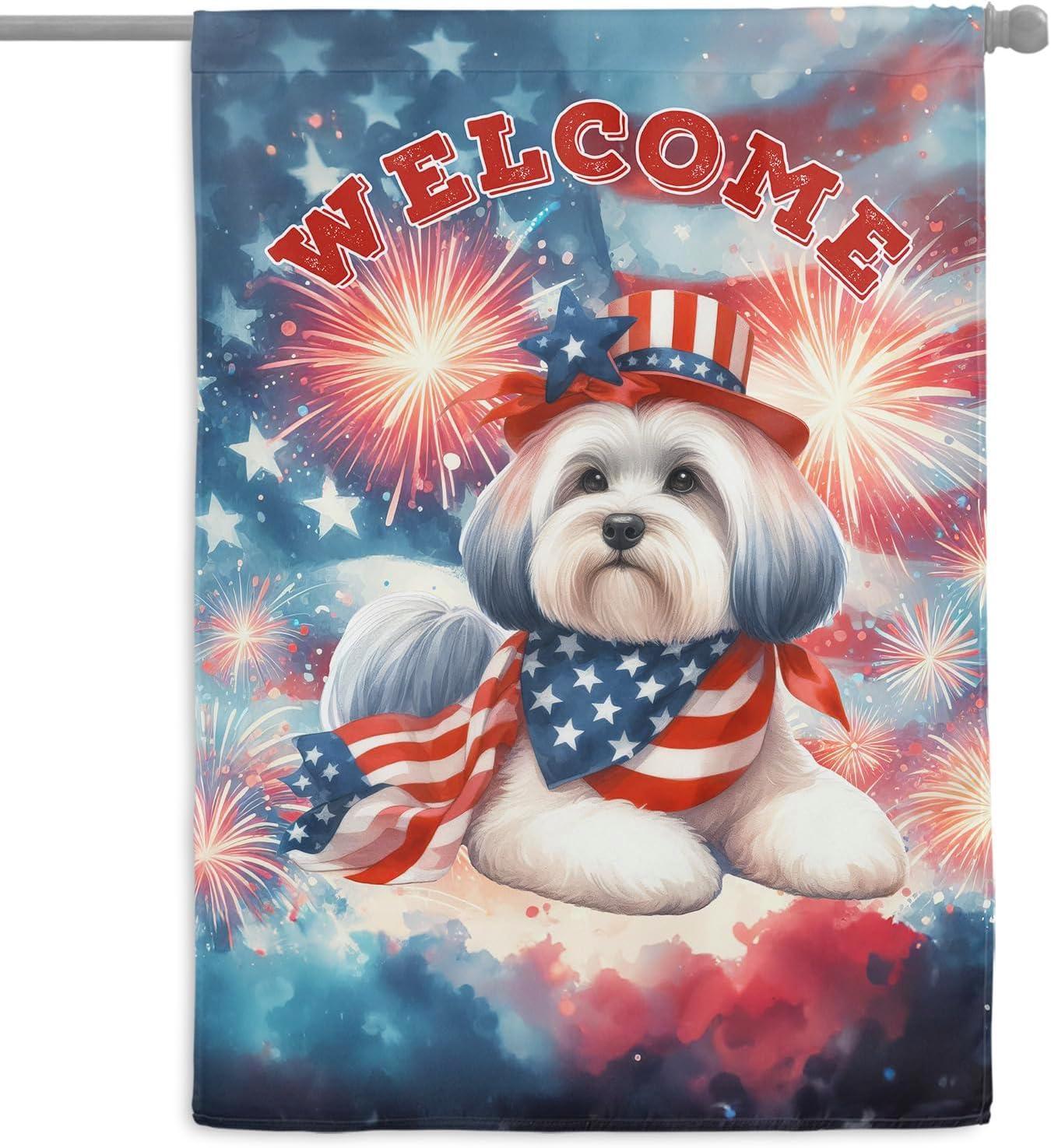 Amazon.com : Havanese Patriotic Welcome for 4th of July Independence ...