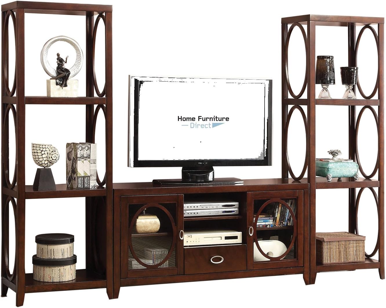 Amazon.com: Calabasas Cherry 56" TV Console with Optional Piers : Home ...