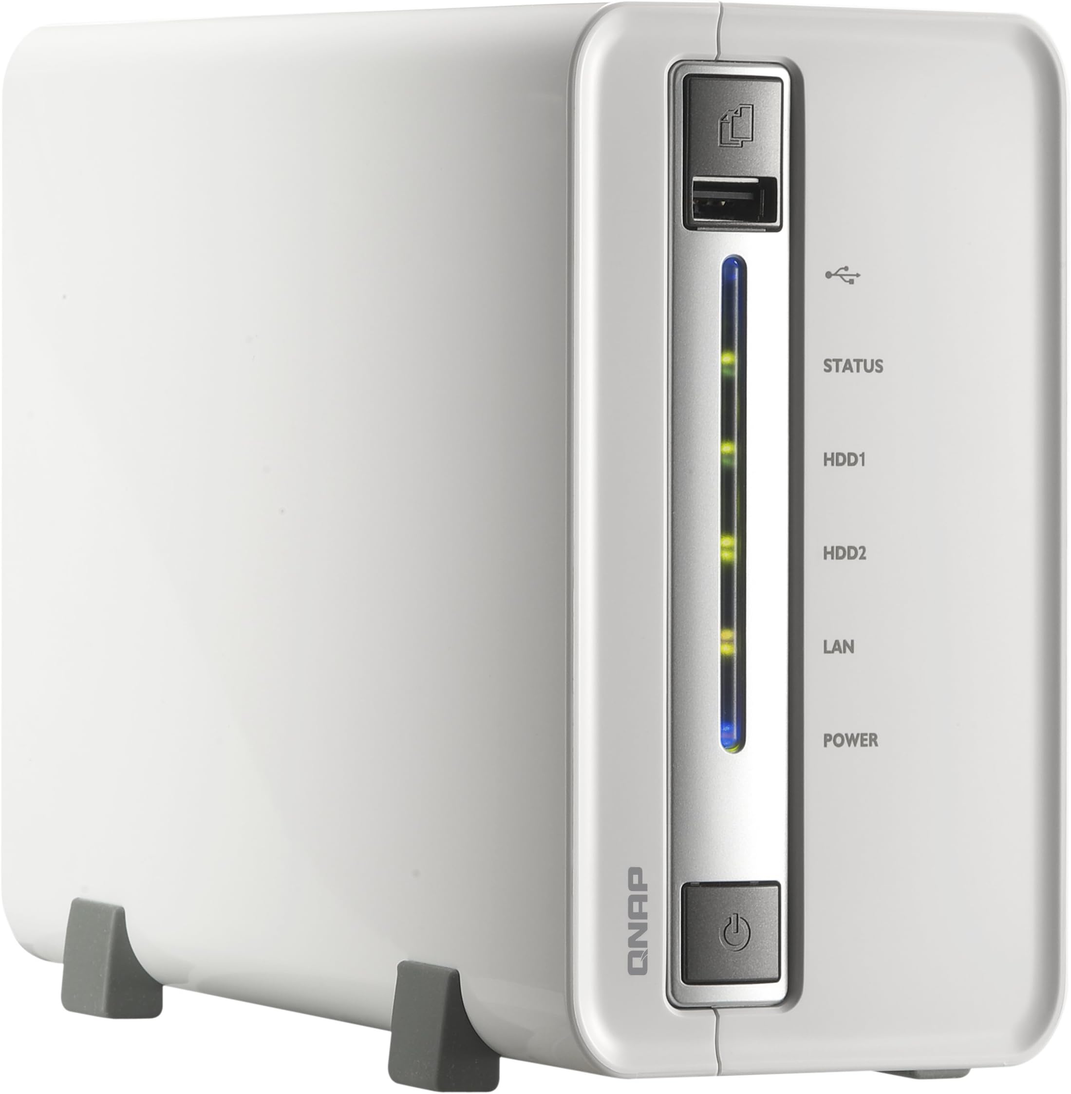 Qnap TS-212 NAS-System (8,9 cm , 2-Bay Diskless, 1,2GHz, SATA, USB 2.0 ...