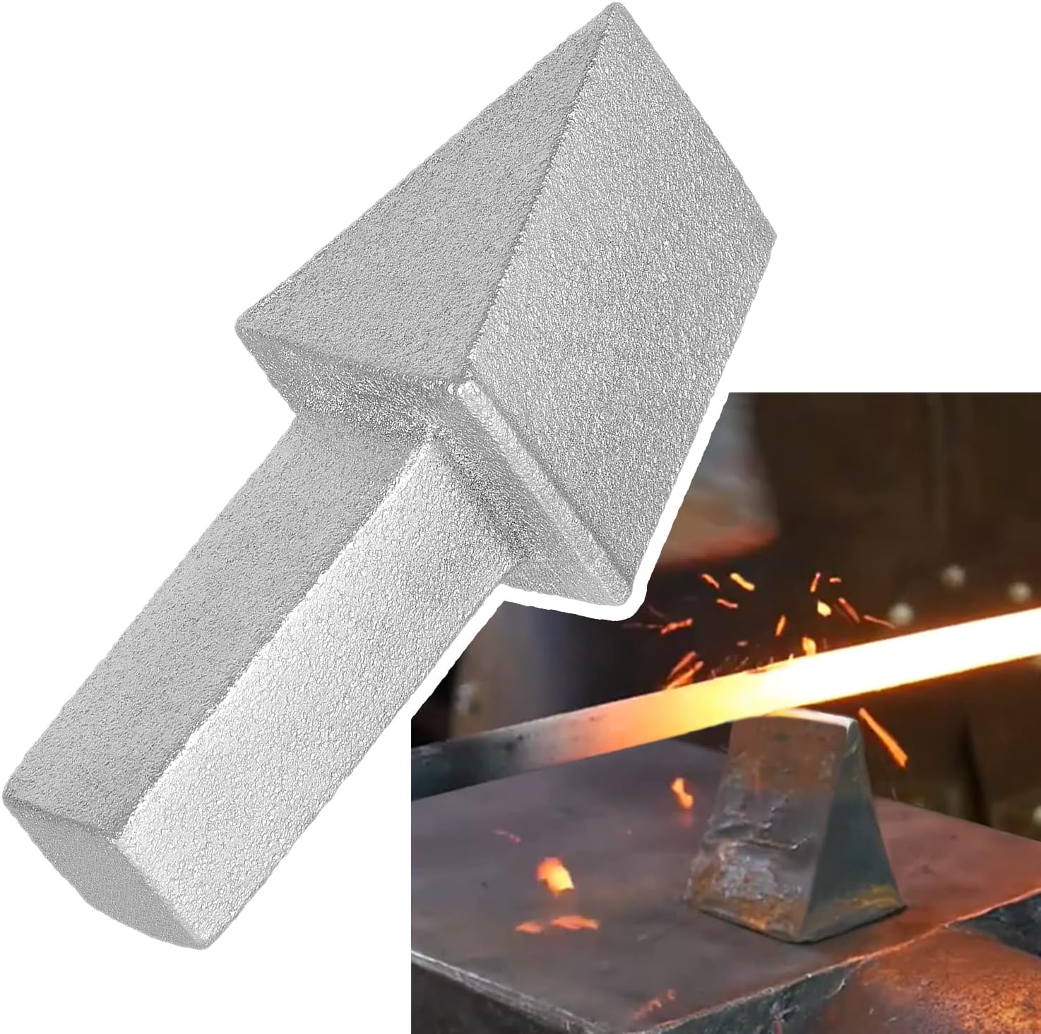 Blacksmith Anvil Hot Cut Hardy Shank Cutter Tool 1" Shaft Cut Forge ...