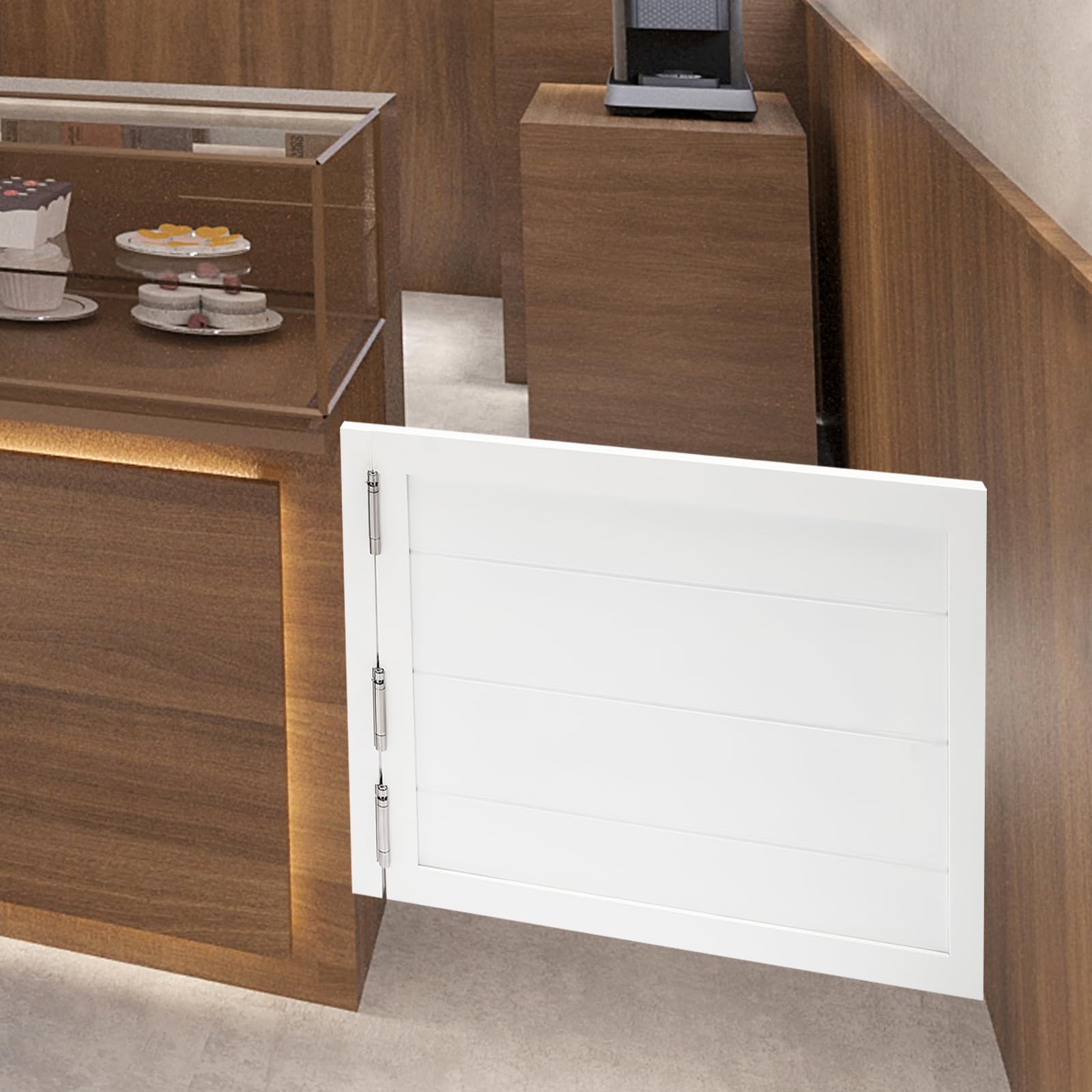 35x23in Swing Door, Solid Wood Swing Door, Cafe Swinging Half Door, 180 ...