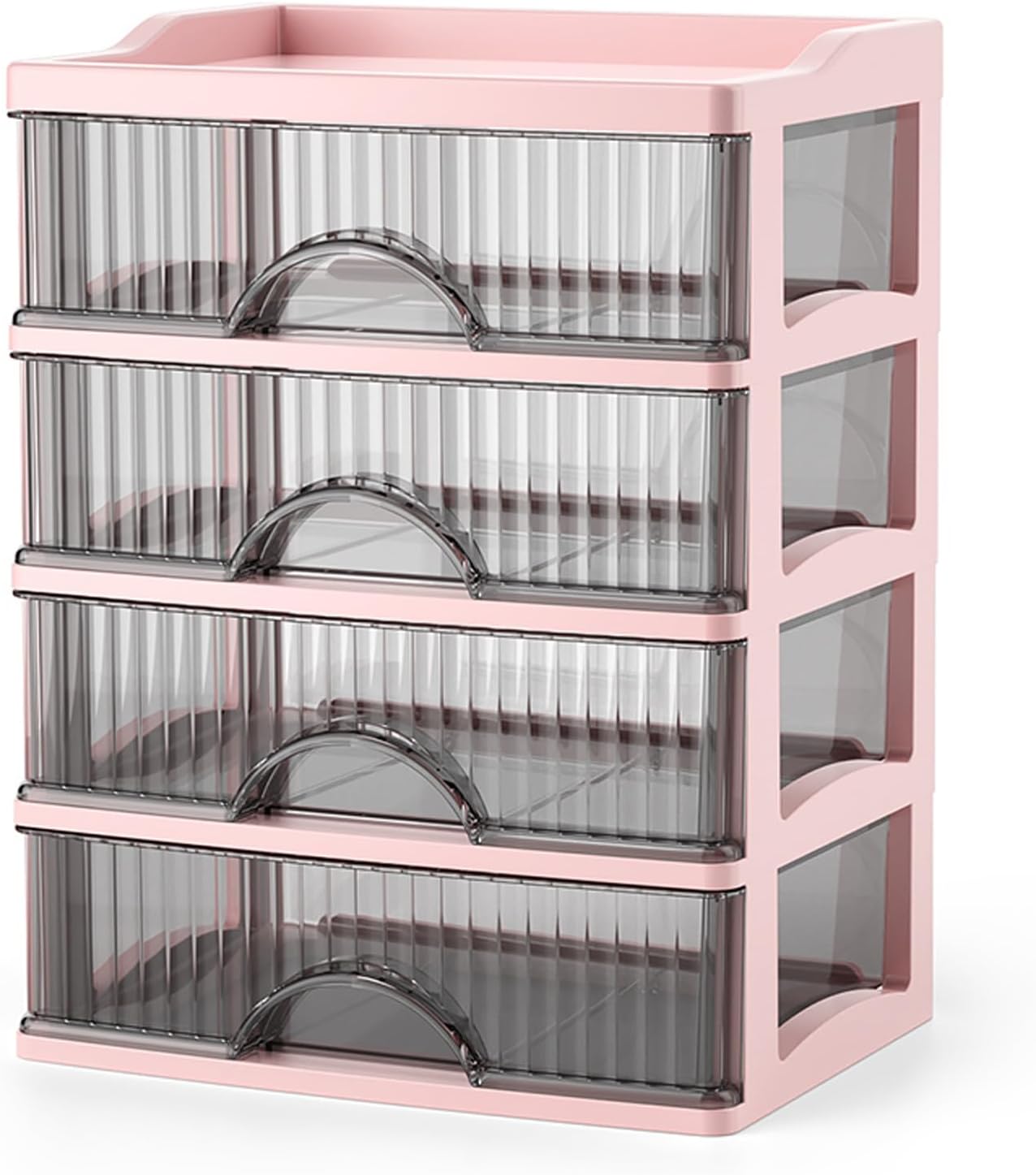 Amazon.com: PiDdLe Desk Organizer with Drawers, Clear Desktop Storage ...