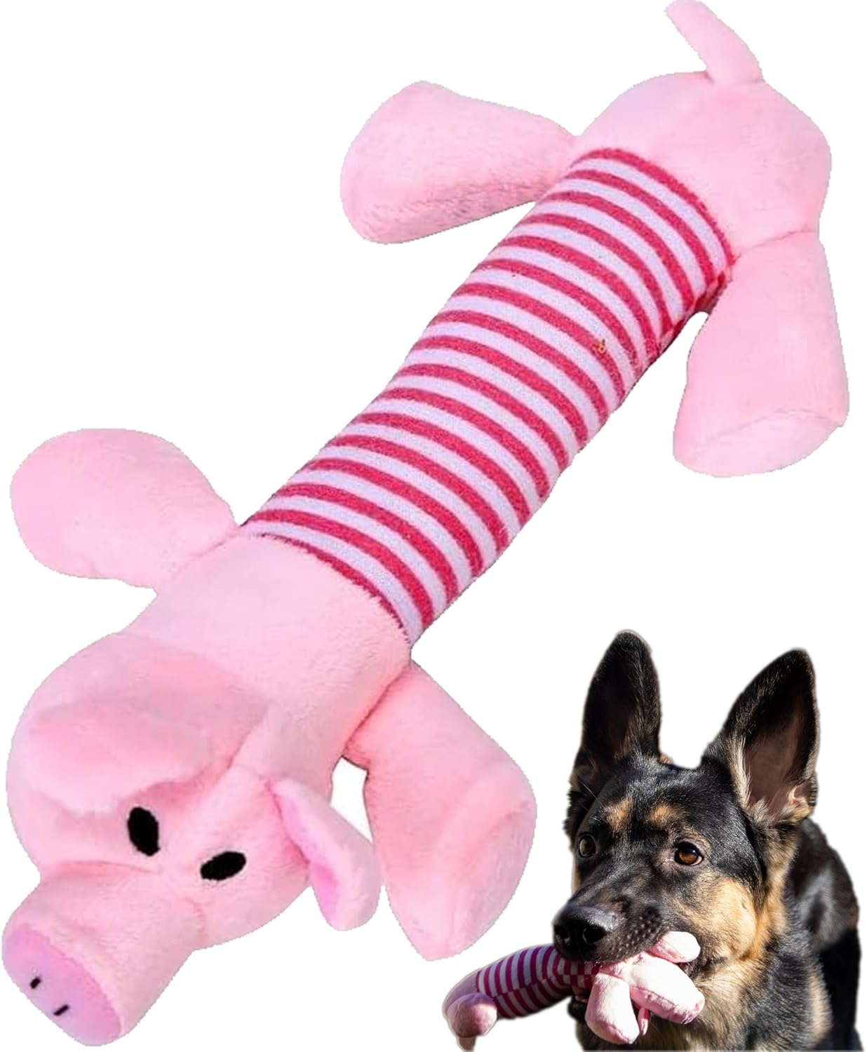 Mythonic Pawish Play Adorable Plush Pig Dog Toy - Soft and Durable ...