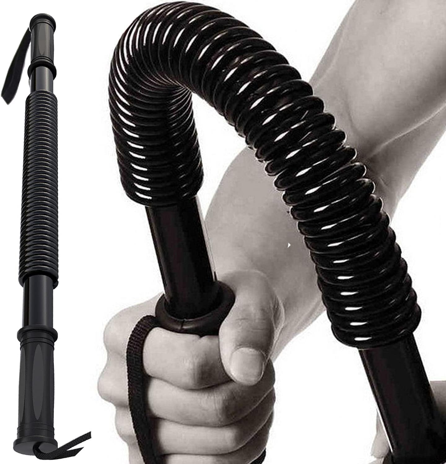 20/30/40/50/60KG Power Twister Flexible Stretch Bar-Arm Exerciser ...